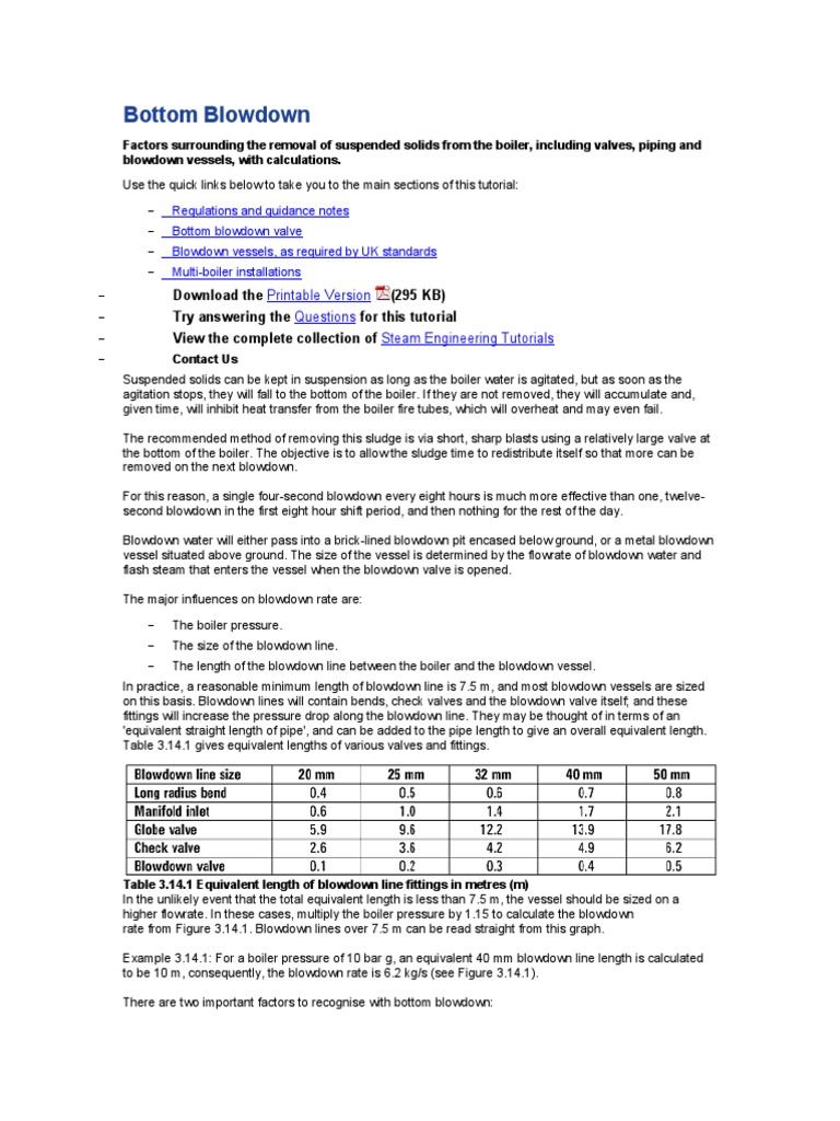 Bottom Blowdown: Download The (295 KB) Try Answering The For This ...