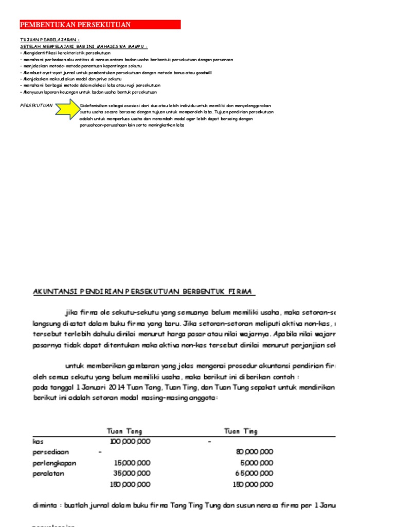 Jurnal Pembentukan Persekutuan ABC | PDF