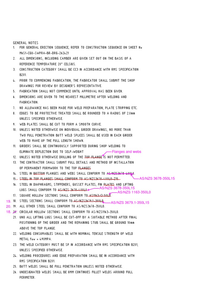 Steel General Notes | PDF