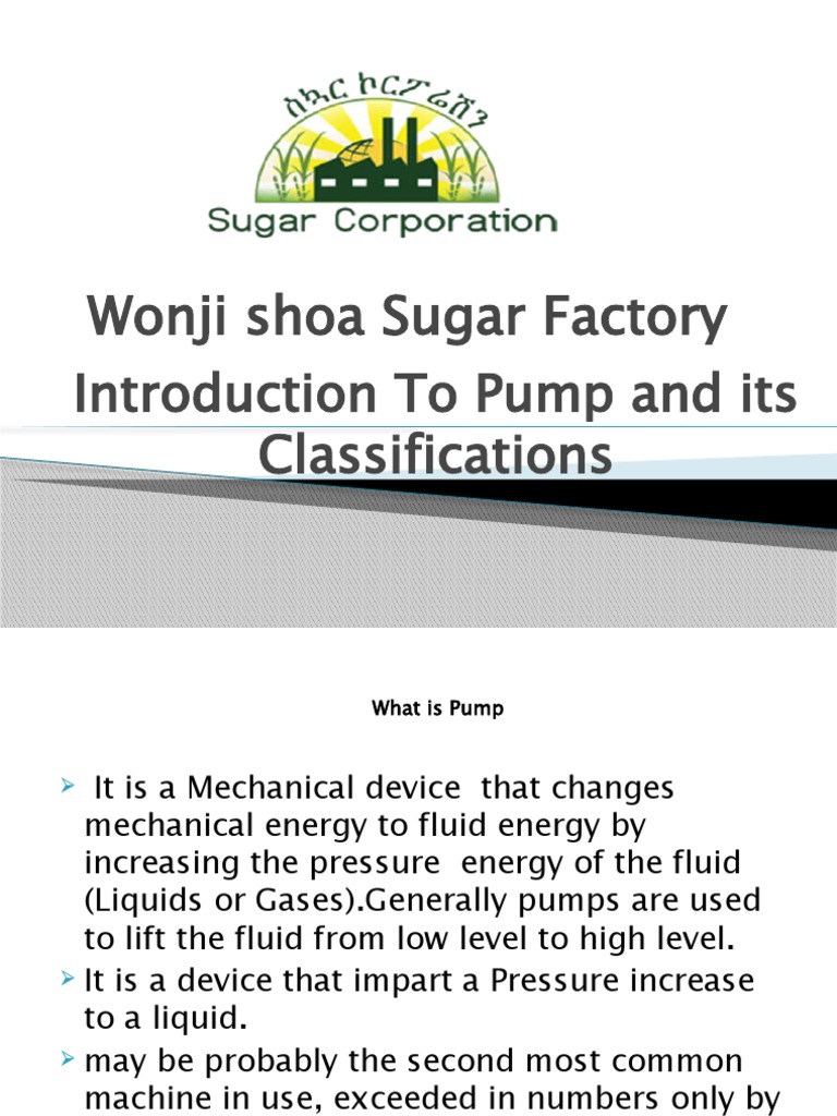 Introduction To Pump & Its Classification | PDF | Pump | Chemical ...