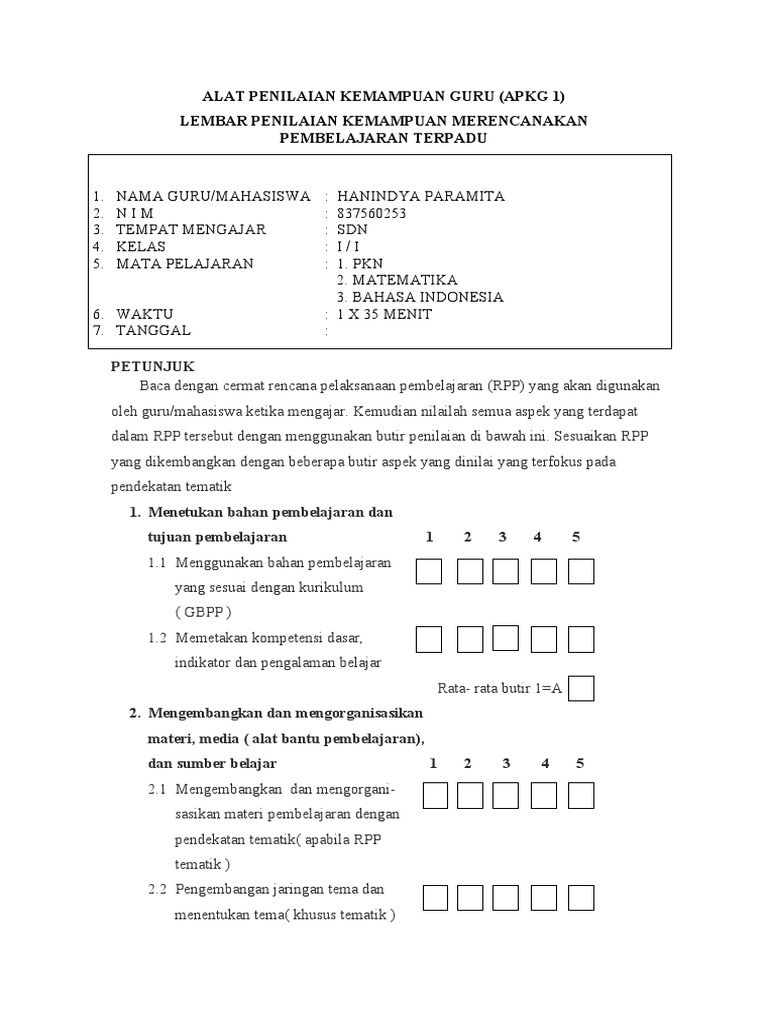 Penilaian Kemampuan Guru | PDF