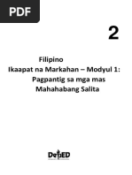 Pagpapantig Worksheet 1 | PDF