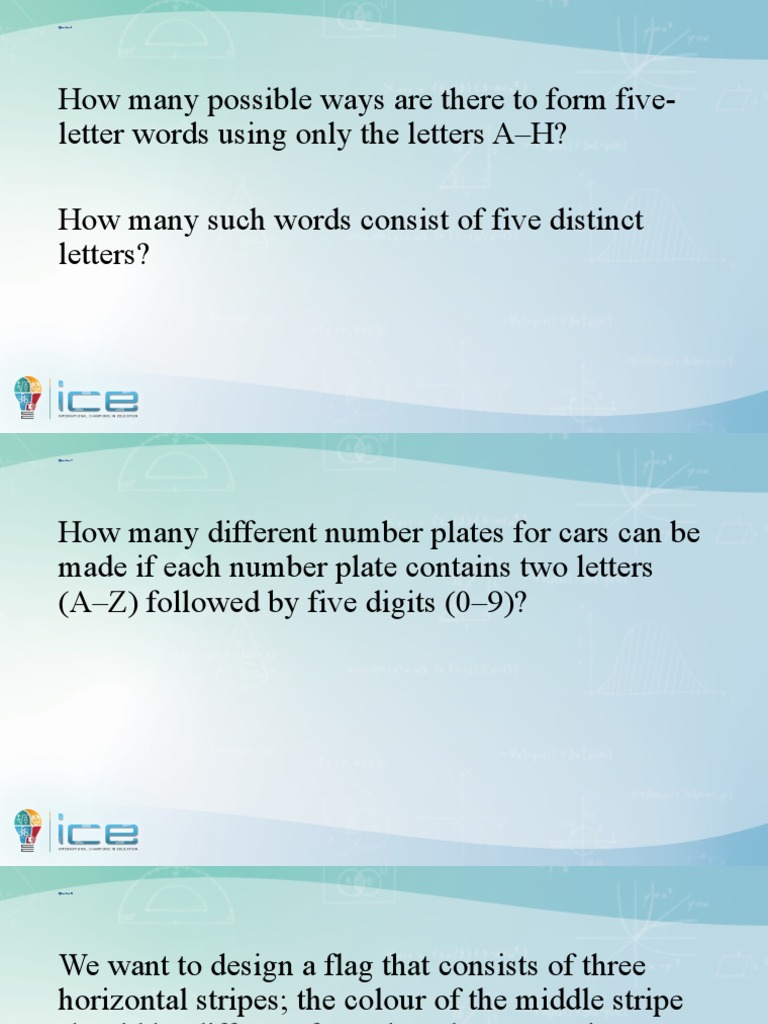 How Many Possible Ways Are There To Form Five-Letter Words Using Only ...