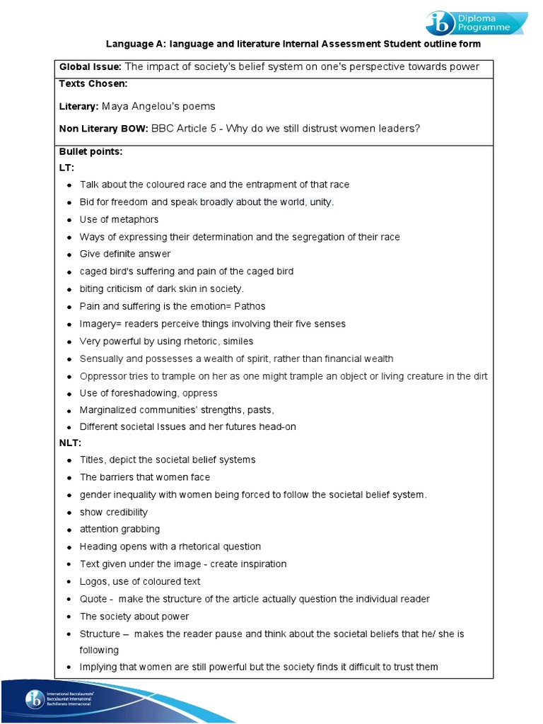 Name - IO Outline - Template | PDF