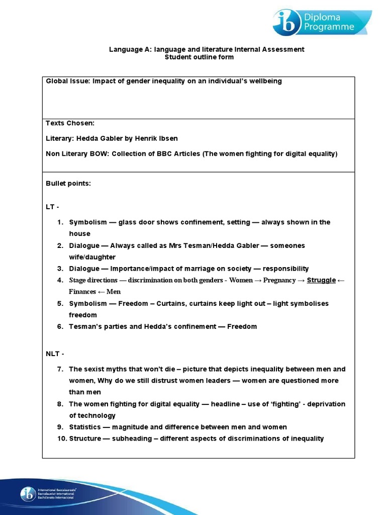 Name - IO Outline - Template | PDF | General Fiction