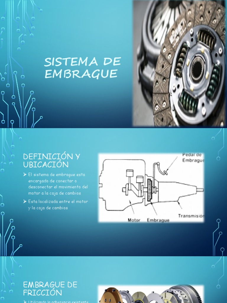 Sistema de Embrague | PDF | Embrague | Transmisión (Mecánica)
