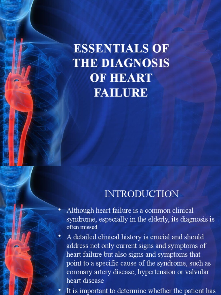 Essentials of The Diagnosis of Heart Failure | PDF | Myocardial ...