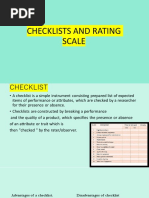 Checklists, Rating Scales and Rubrics | PDF | Rubric (Academic ...