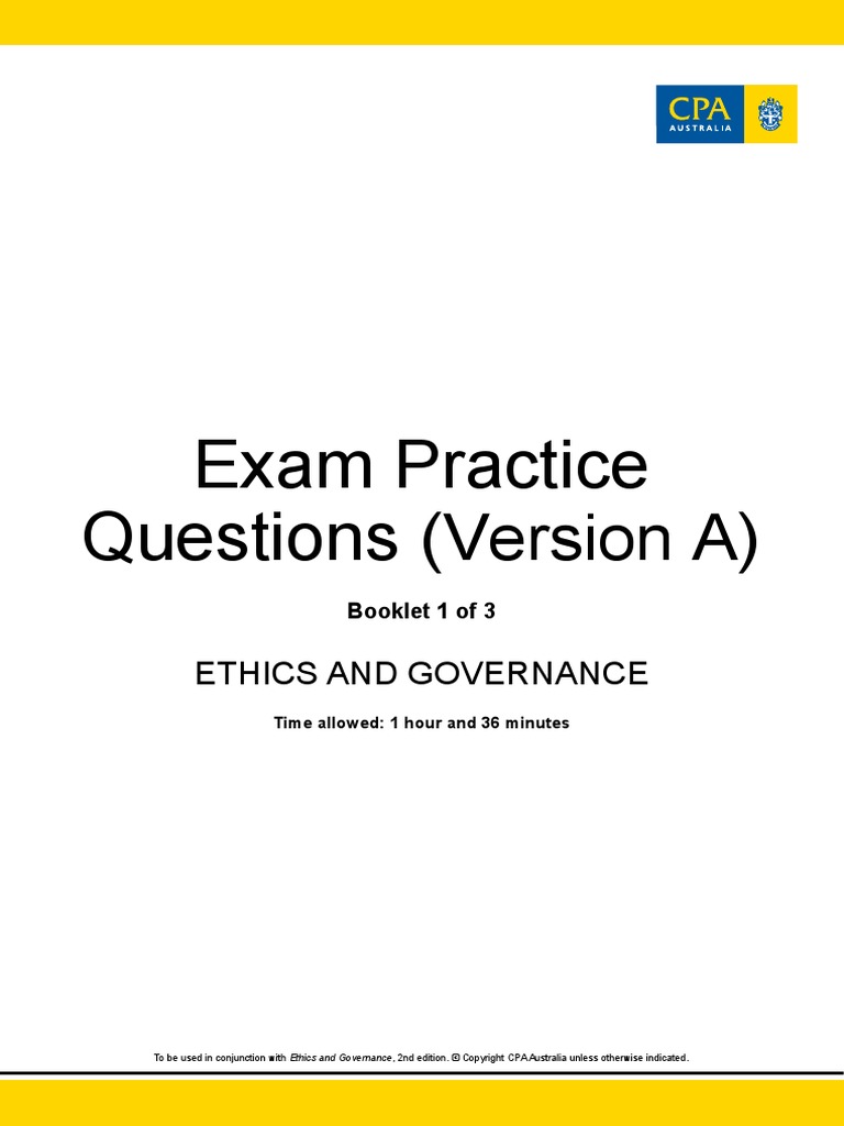 CPAA EG Practice Exam 4 | Download Free PDF | Accounting | Corporate ...
