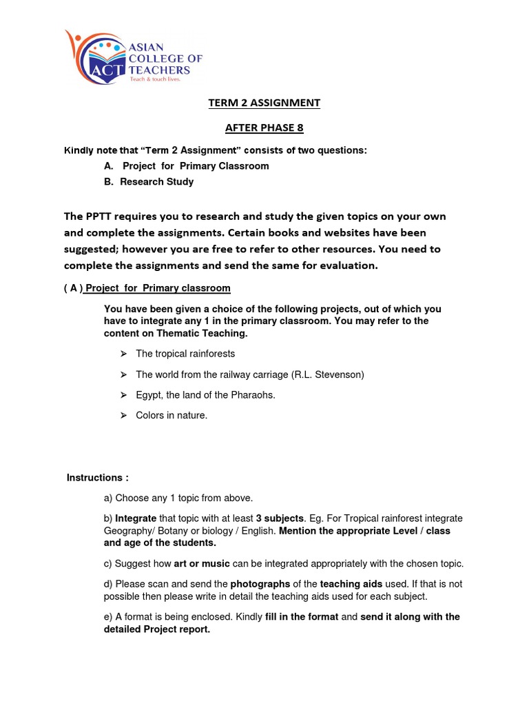 PPTT Term 2 Assignment | PDF | Language Education | Theory