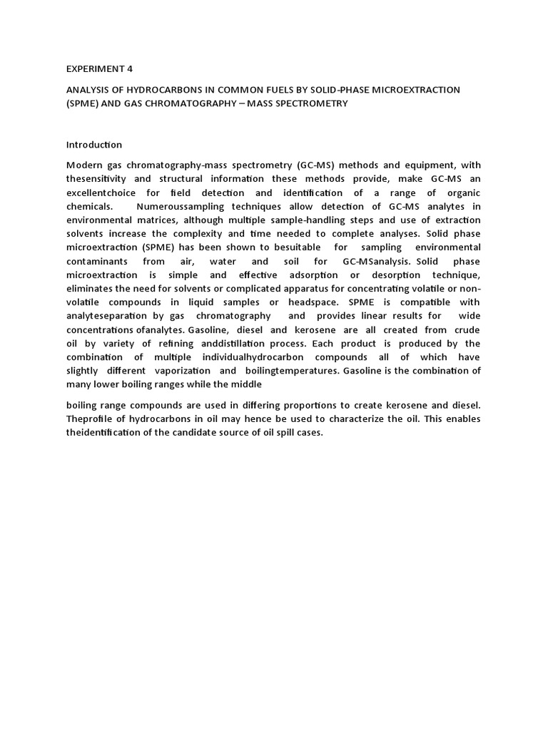 Lab Report 1 CHM 510 | PDF