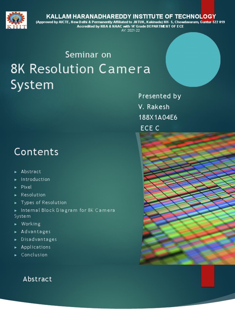 8K Resolution Camera System Overview | PDF | High Definition Television ...