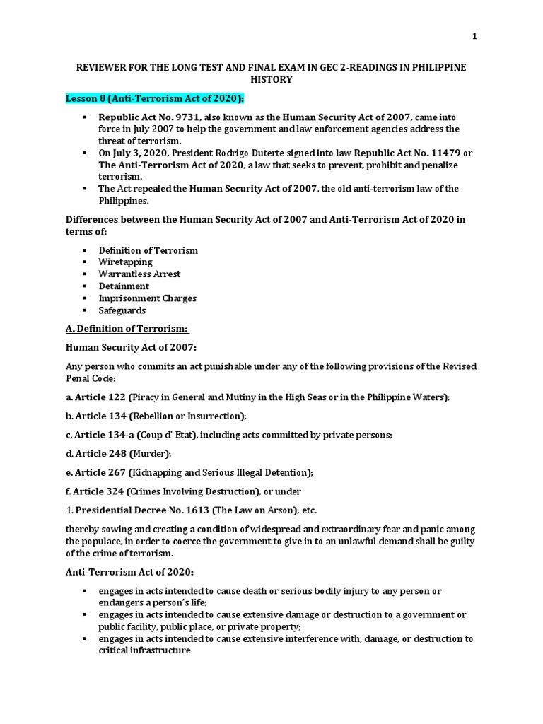 Gec 2 Long Test & Final Exam Reviewer | PDF | Taxes | Constitutional ...