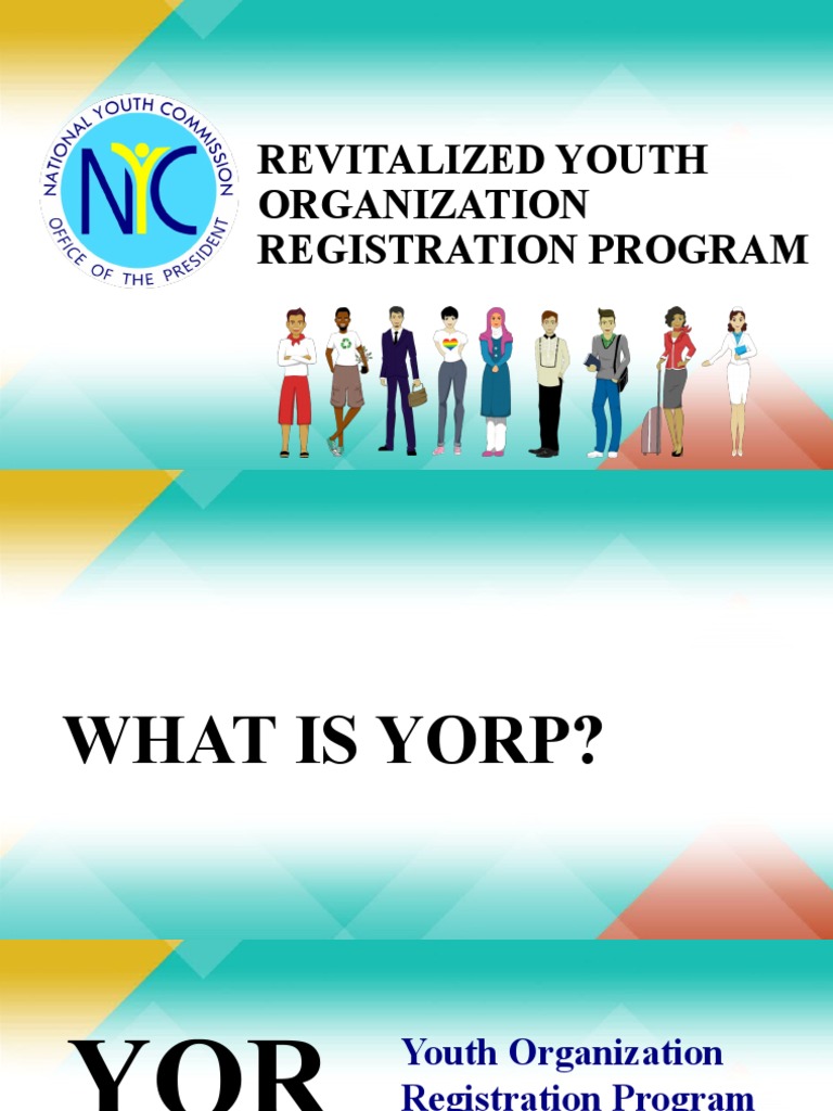 Revitalized Youth Organization Registration Program | PDF | Youth