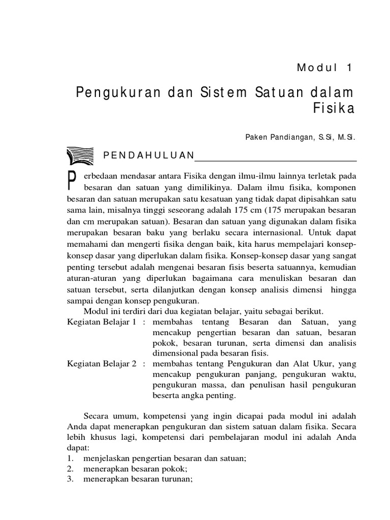 Gaya Dan Besaran | PDF