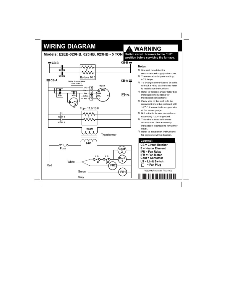 Nordyne E2eb-020 | PDF | Thermostat | Equipment