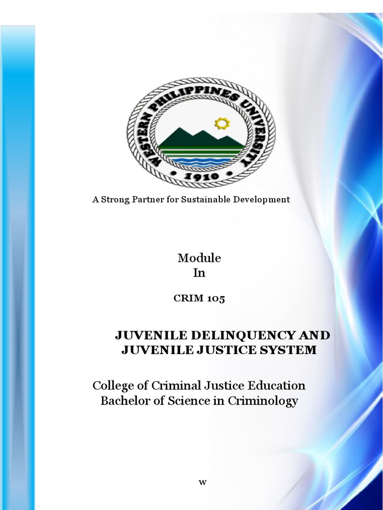CRIM105 - Module 1 | PDF | Juvenile Delinquency | Id