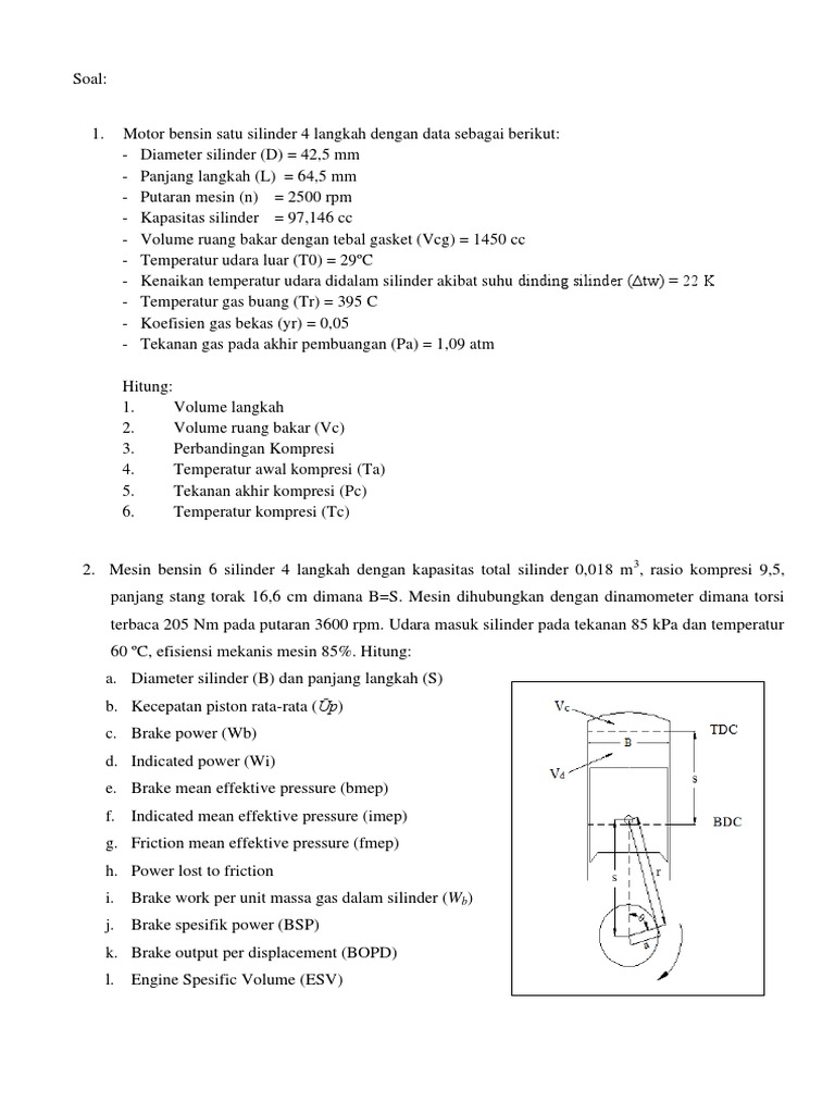 Panjang Rata-Rata Motor Bensin | PDF | Teknologi & Rekayasa