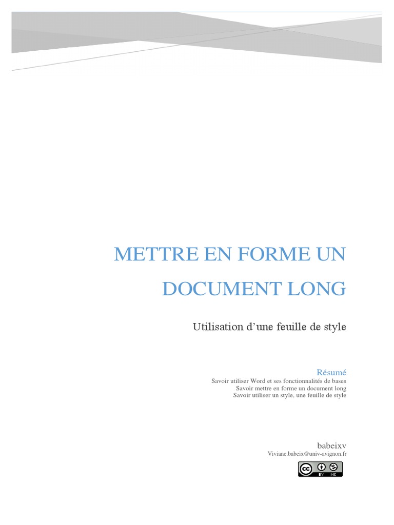 Tuto Word | PDF | Microsoft Word | Mise en page Tuto Word | PDF | Microsoft Word | Mise en page