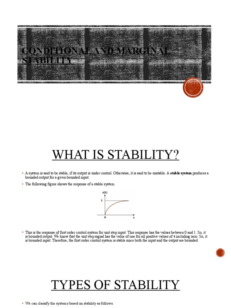 Conditional and Marginal Stability | PDF