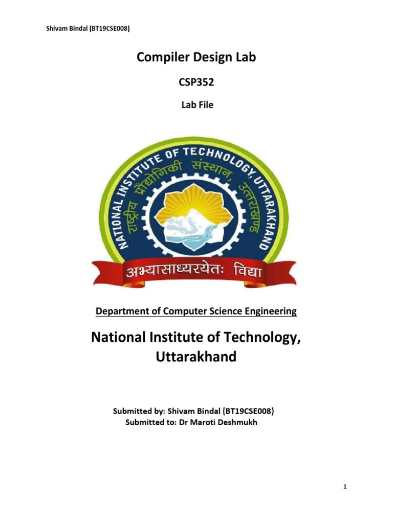 Compiler Design Lab | Download Free PDF | Grammar | Software Engineering