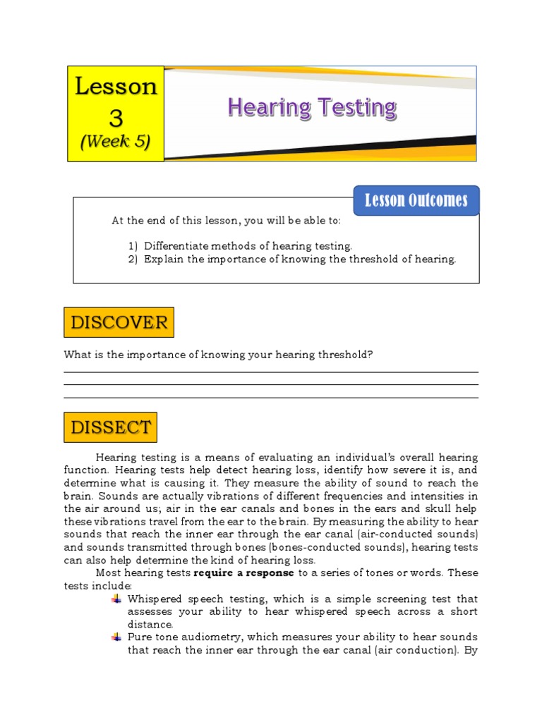 Hearing Testing | PDF | Decibel | Hearing