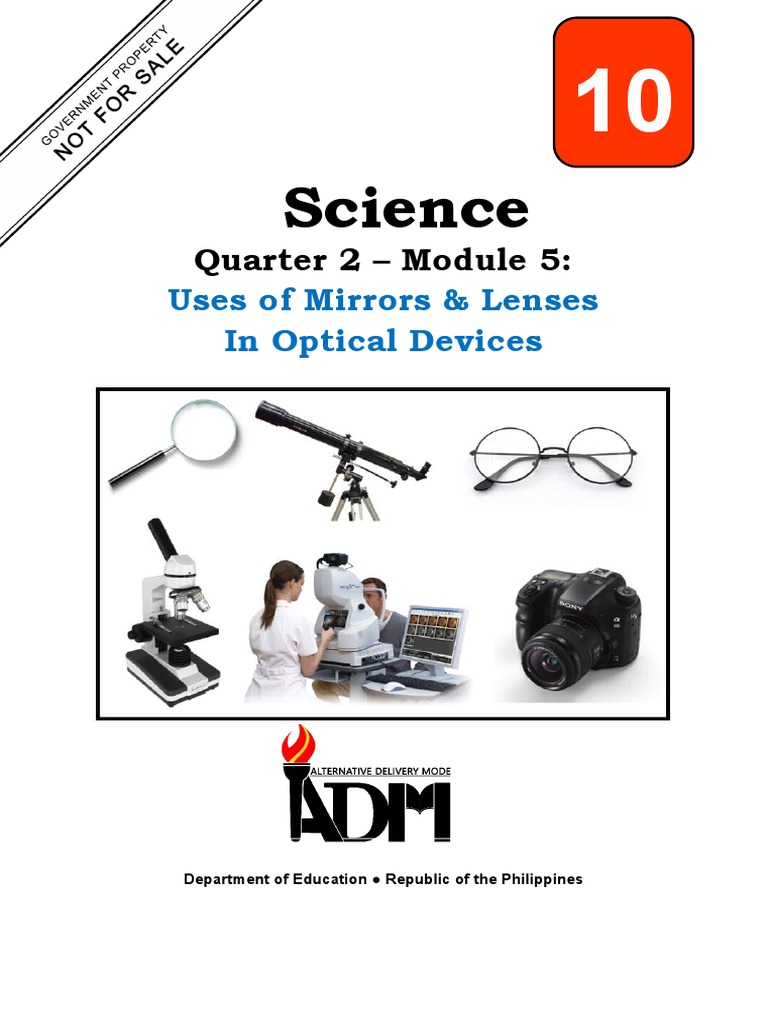 Science 10 - Q2 - M5-Uses of Mirrors and Lenses - v3 | PDF | Mirror | Optics