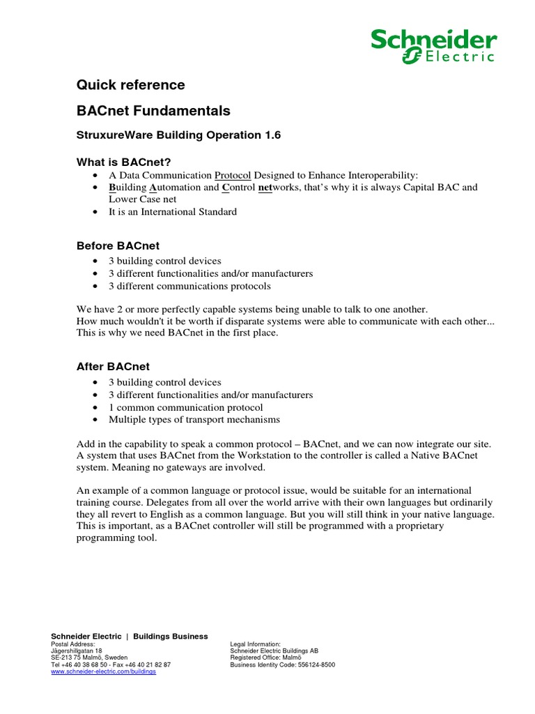 BACnet Fundamentals and Interoperability Guide | PDF | Internet ...
