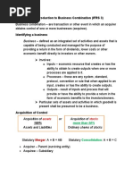 BUSINESS COMBINATION Lecture Notes | PDF | Mergers And Acquisitions ...