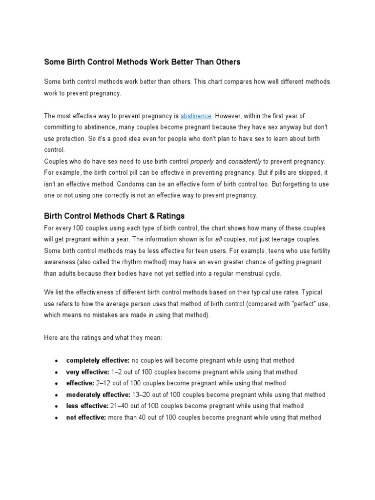 Birth Control | PDF | Birth Control | Fertility