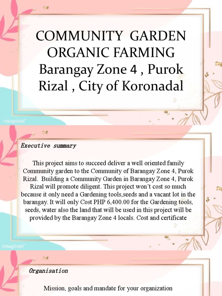 Community Garden Proposal for Zone 4 | PDF | Sustainability | Agriculture