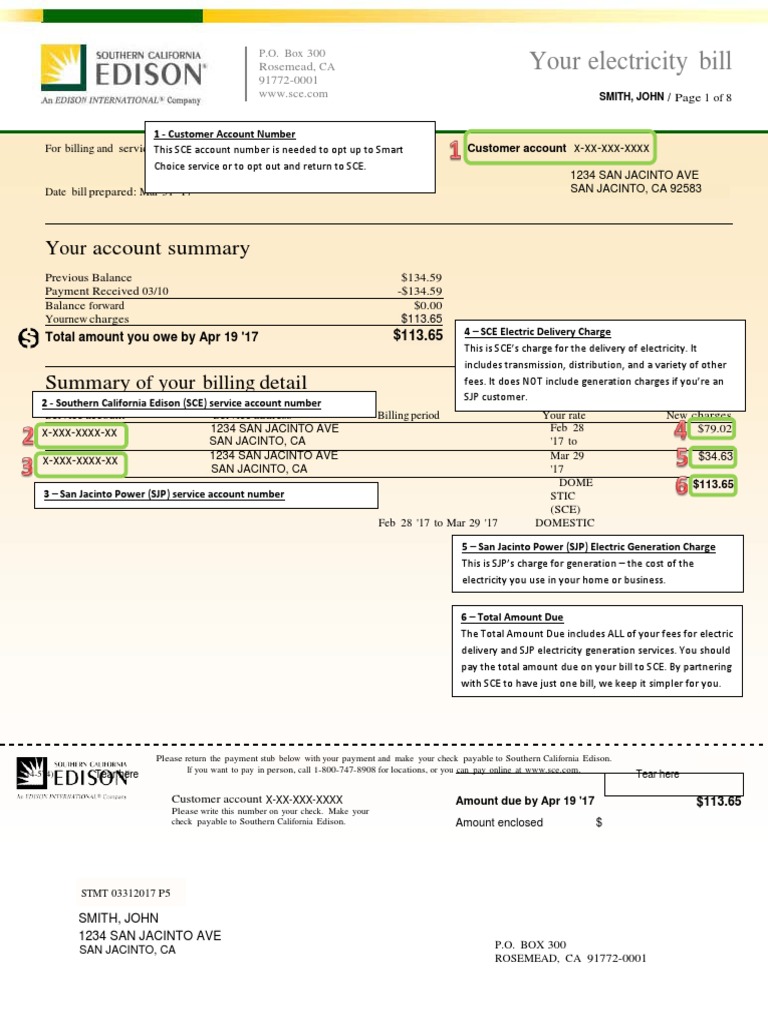 Your Electricity Bill | PDF | Fee | Electricity