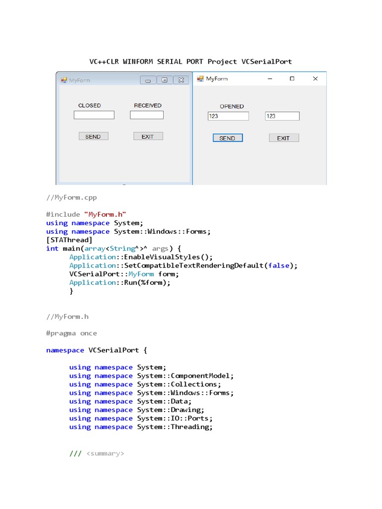 Serial Programming | PDF | String (Computer Science) | Namespace