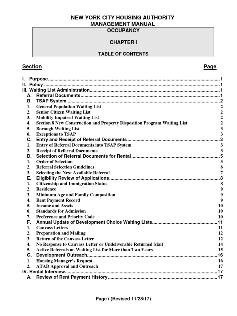NYCHA Management Manual Chapter I | PDF | Home Appliance | Lease