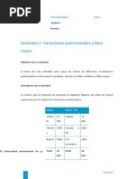 Actividad 1 Variaciones Patrimoniales y Libro Mayorcontrat3act | PDF | Contabilidad | Bancos