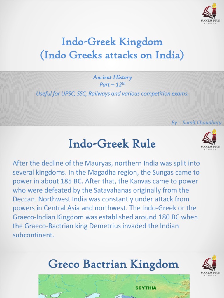 Indo-Greek Kingdom Overview | PDF | Hellenistic Period | Ancient Asia