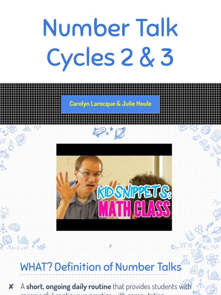 Number Talks - Cycles 2 3 Presentation | PDF | Teaching Mathematics ...