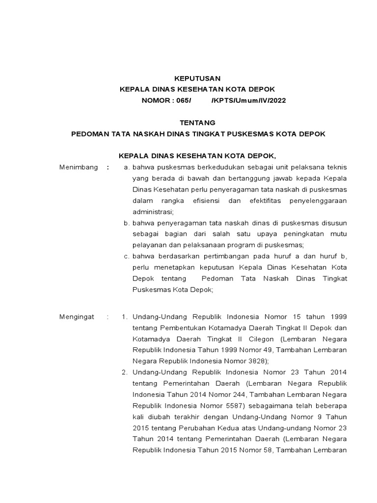 Tata Naskah Draf | PDF