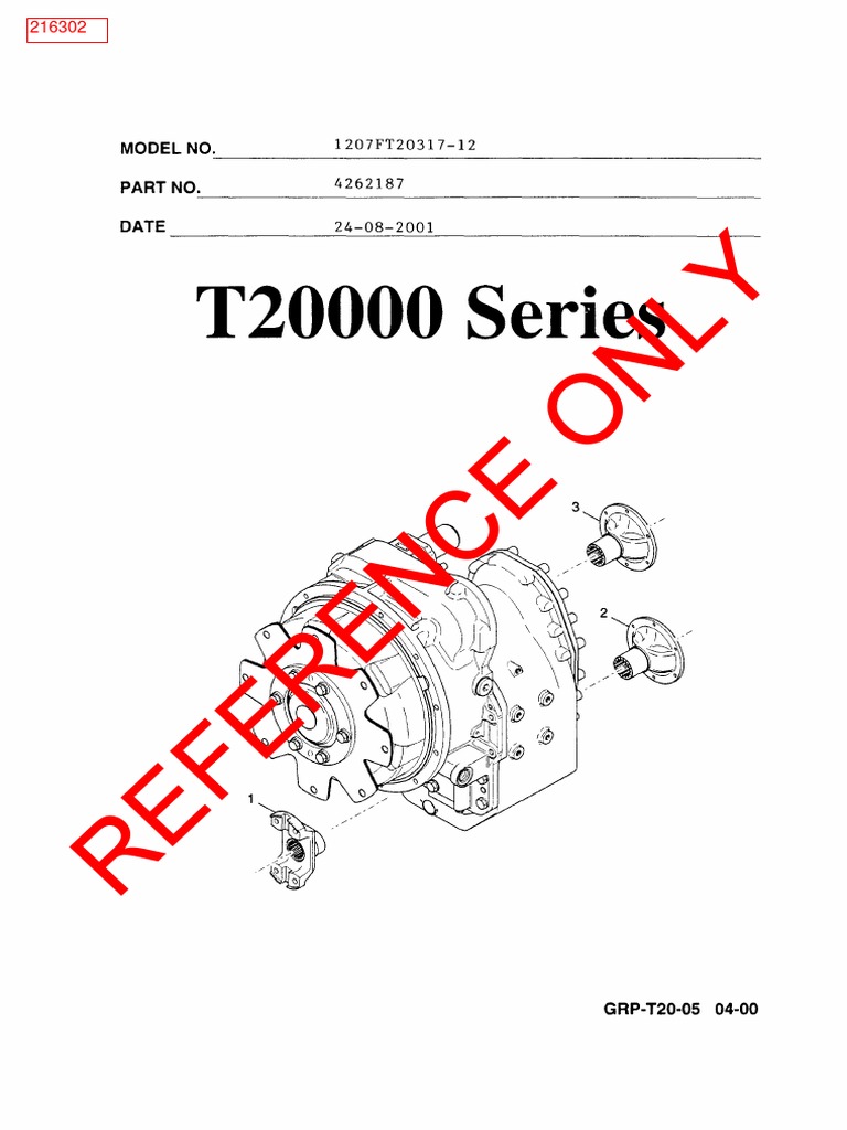 T20000 Series: - DATE | PDF | Clutch | Axle
