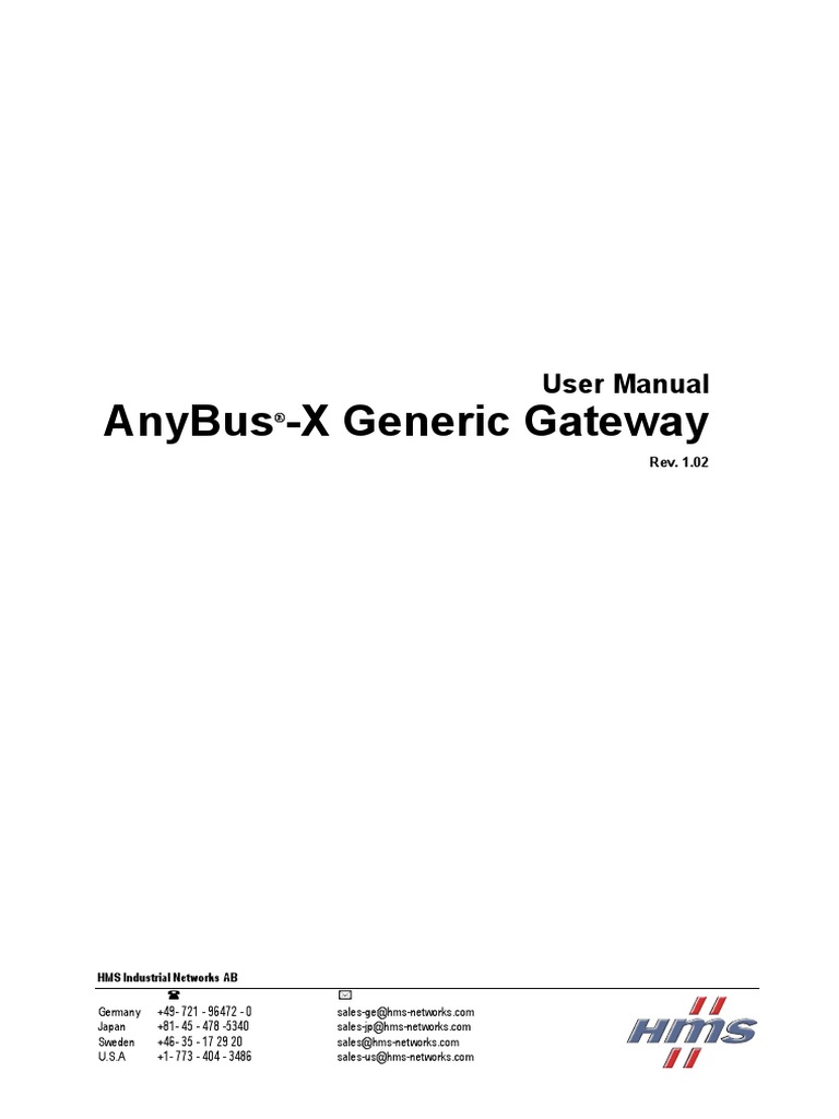 ABX Generic Gateway User Manual 1 - 02UK | PDF | Osi Model | Computer ...