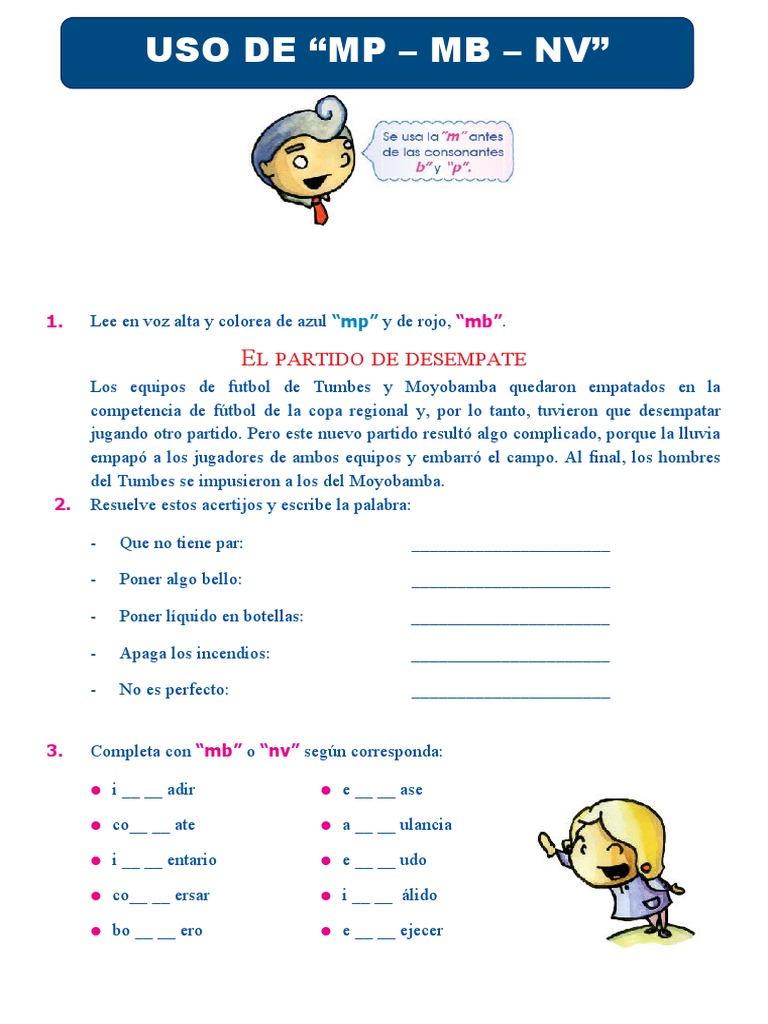 Uso de La MP MB NV para Tercer Grado de Primaria | PDF