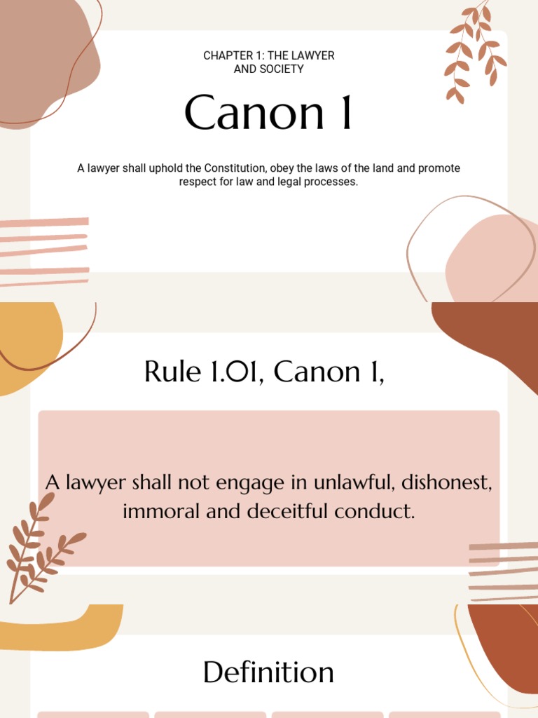 Pale Reporting Abdillah Canons 1 and 2 | PDF | Lawyer | Practice Of Law