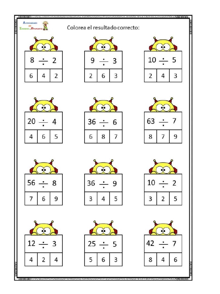 Divisiones 4to. Basico | PDF