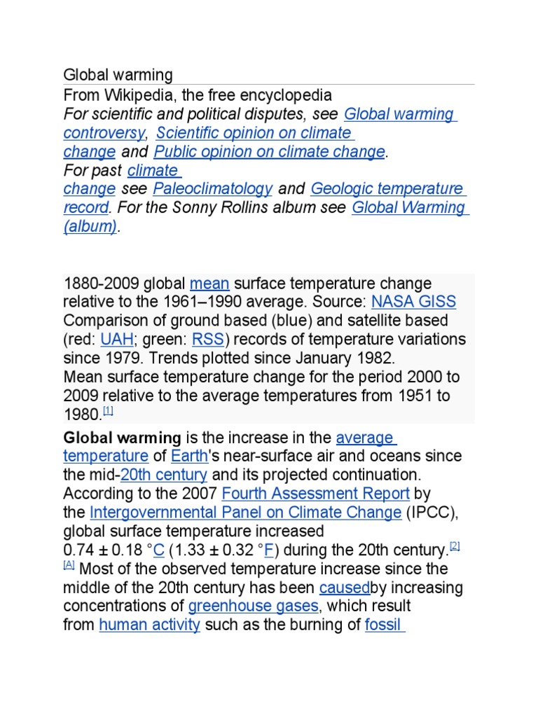 Global Warming | PDF | Climate Change | Global Warming