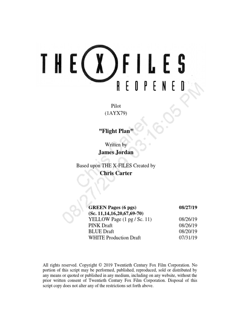 The X-Files Reopened - 1AYX79 - Flight Plan | PDF | Airliner