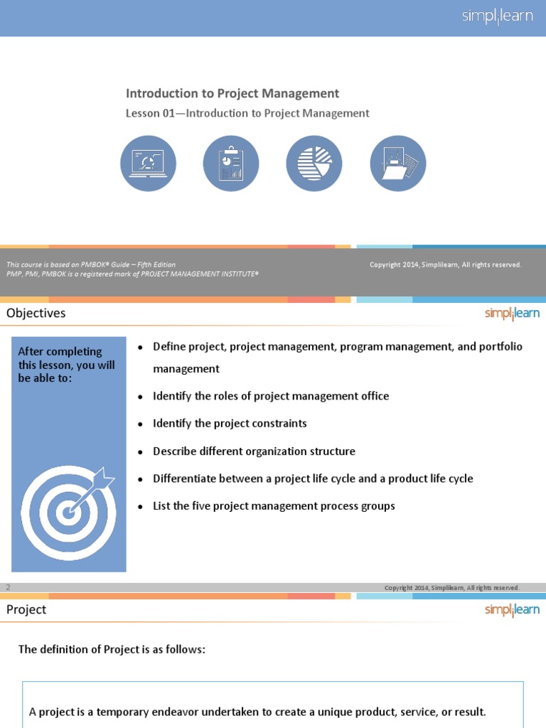 Lesson 1 - Introduction To Project Management | PDF | Project ...