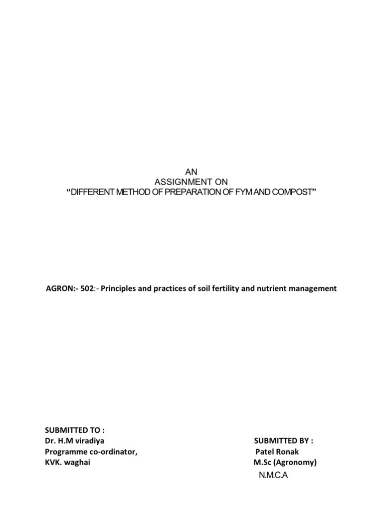 Fym and Compost | PDF | Manure | Compost