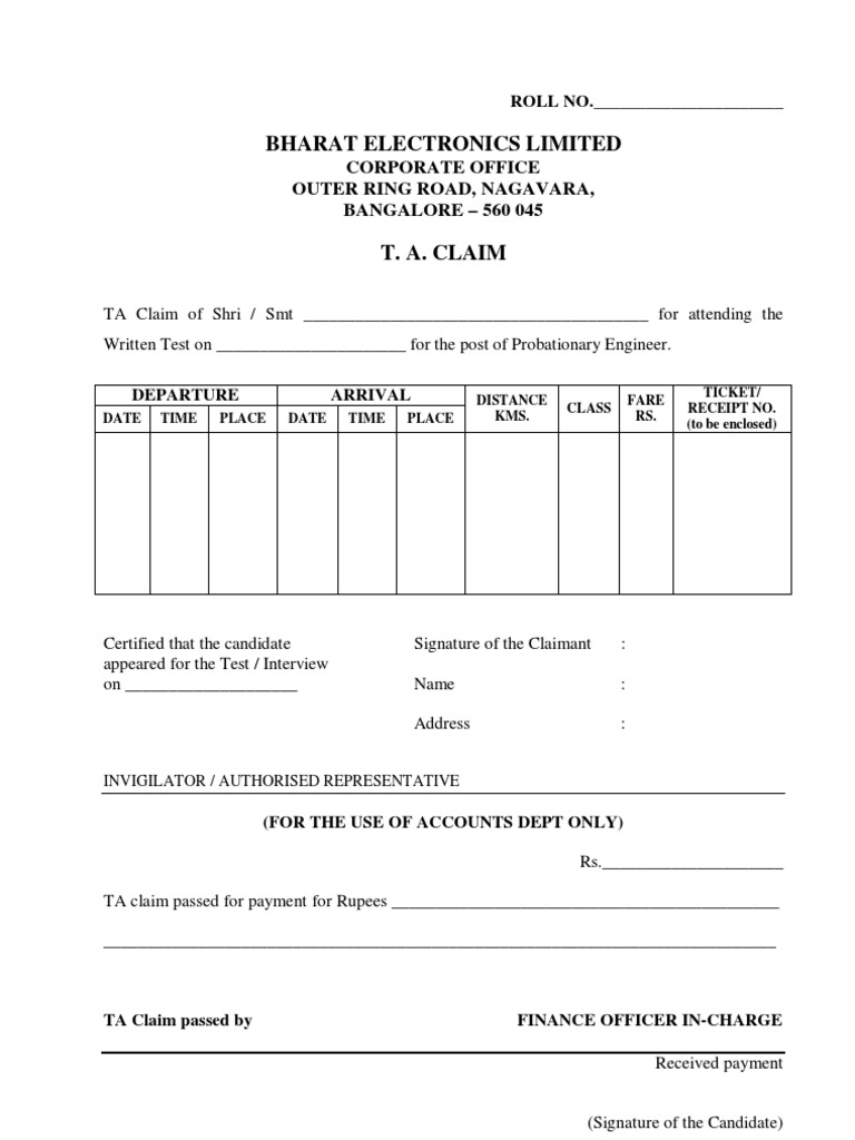 TA Claim | PDF | Payments | Business