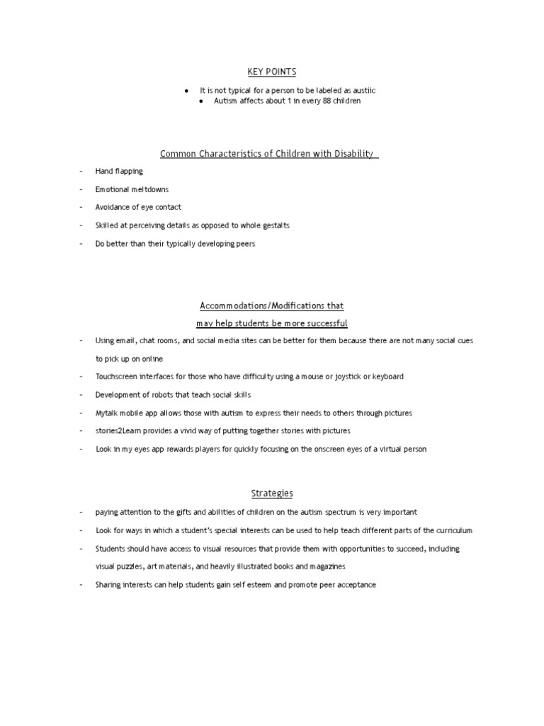 Disability Charts | PDF | Disability | Special Education