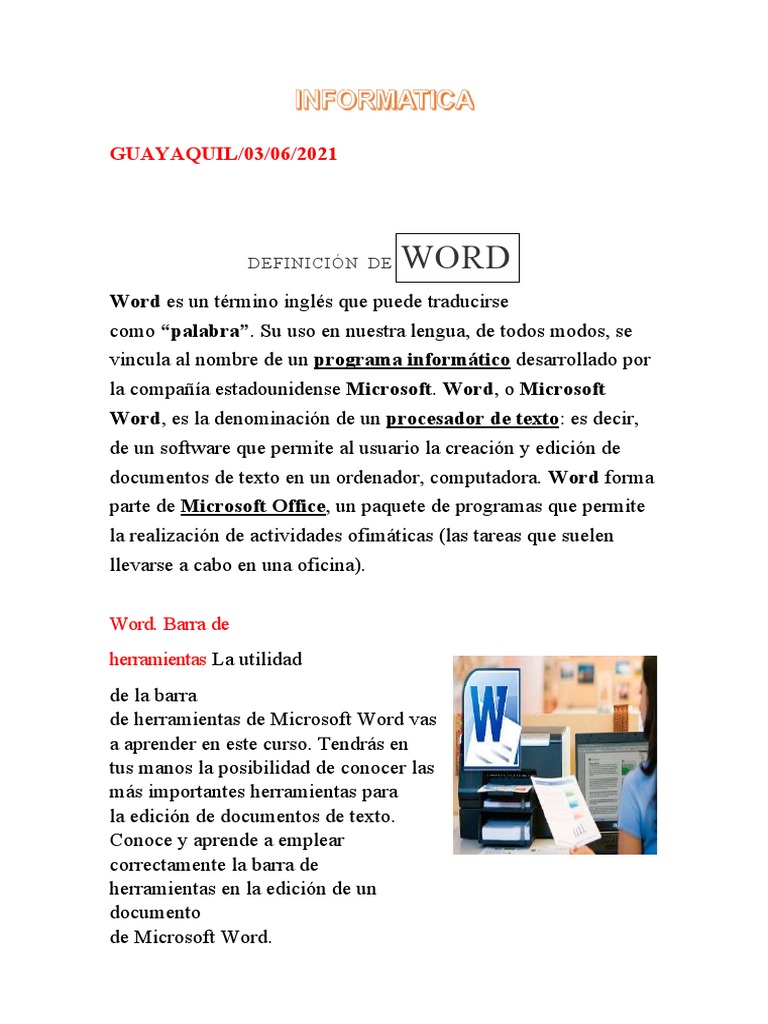 Informatica Aplicada | PDF | Microsoft Word | Microsoft
